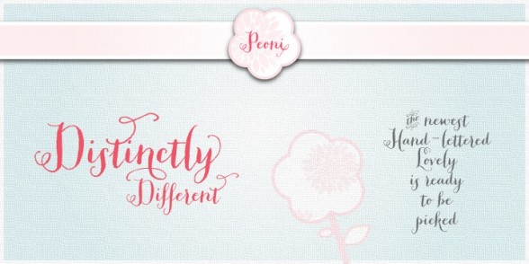 Peoni font | Font Ocean