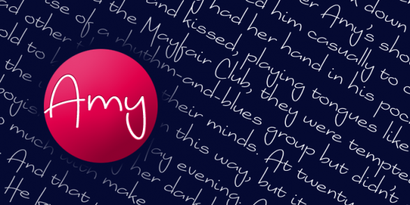 Amy font | Font Ocean